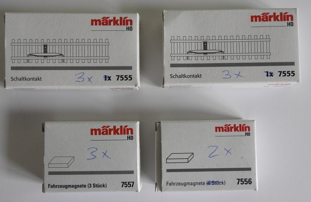 Märklin 7555 Schalt Kontakte mit Magnete 6x (Gebraucht) in für CHF 15 ...