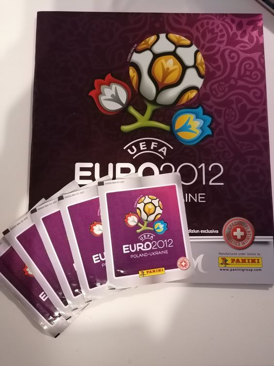 PANINI UEFA EM 2012 Leeres Album plus 5 Tüten (Gebraucht) in Balsthal ...