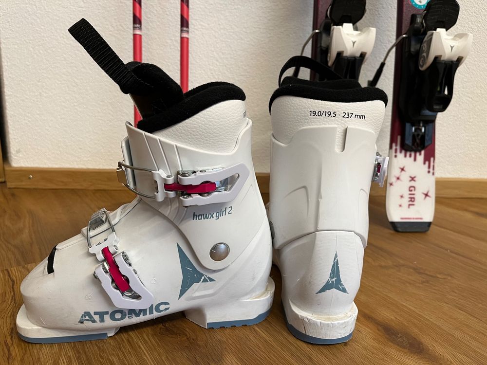 Atomic Ski-Set: Ski 100, Stöcke 80 und Schuhe 19/19.5 (Gebraucht) in ...