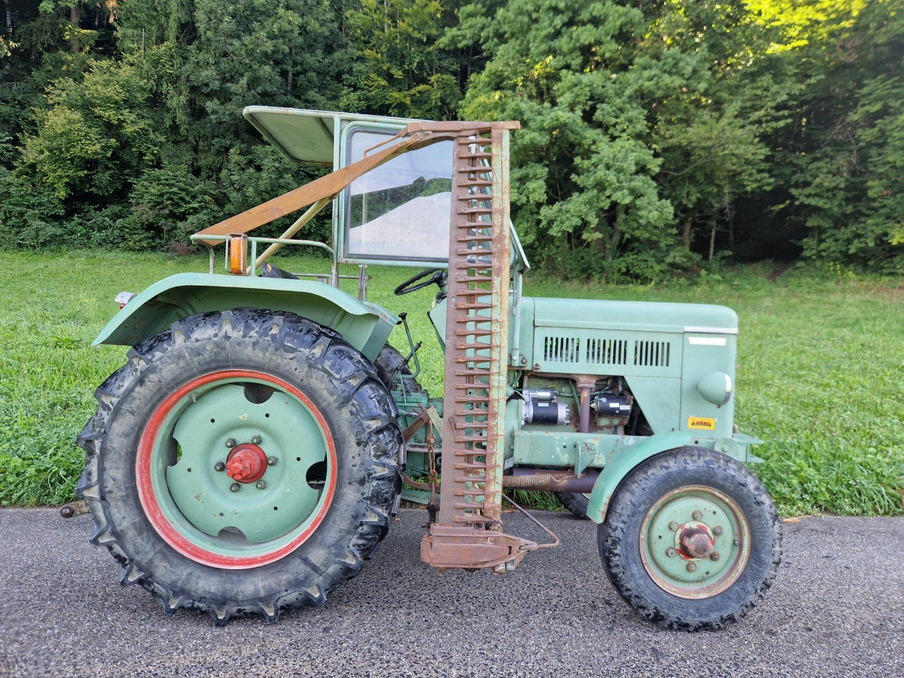 Oldtimer Traktor Bührer MS13 mit Triplex und Mähbalken (Gebraucht) in ...