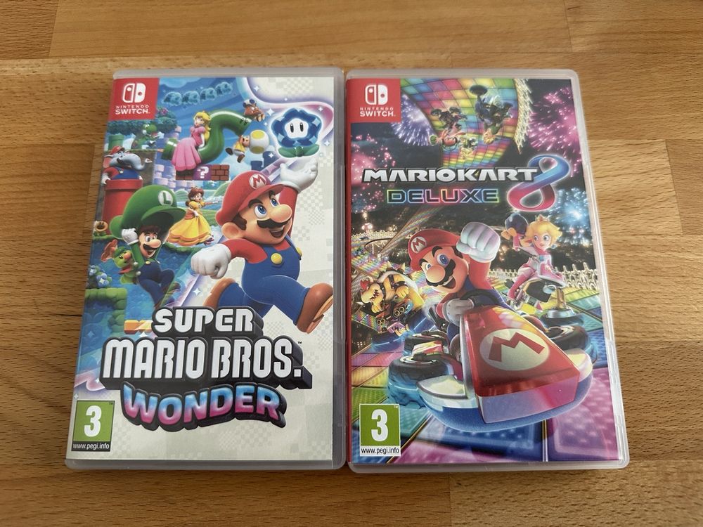2 Switch Spiele: Mario Kart 8 Deluxe & Super Mario Bros Wond (Gebraucht ...