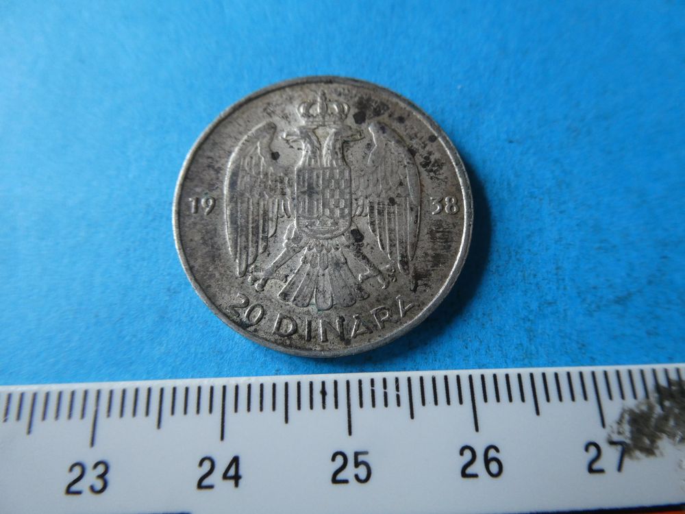 Jugoslawien 1938, 20 Dinara - Silber | Kaufen auf Ricardo