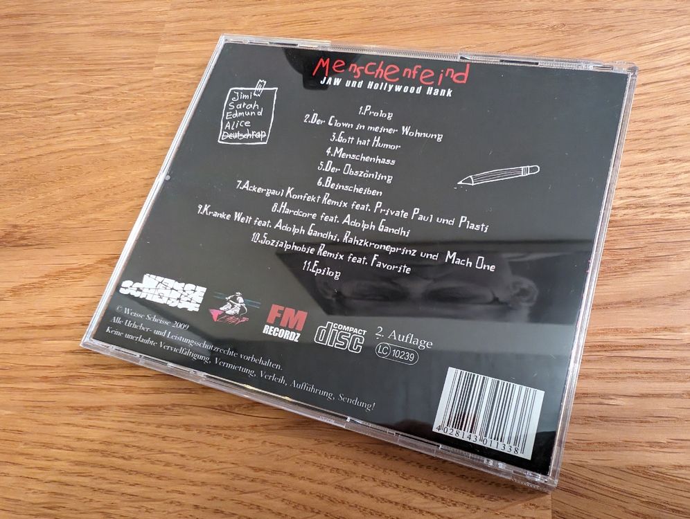 Hollywood Hank + JAW - Menschenfeind 2. Auflage (Gebraucht) in ...