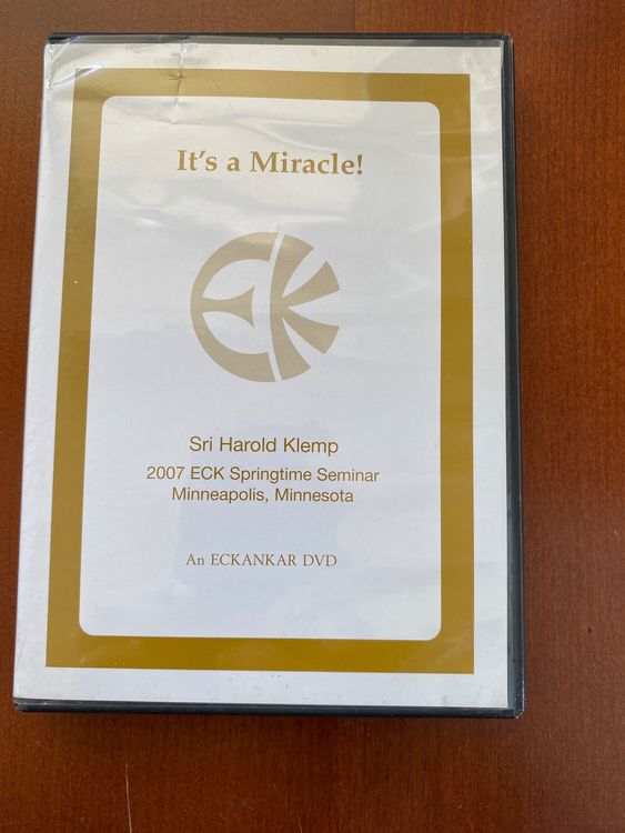It's a Miracle! 2007 ECK Seminar Eckankar - SRI HAROLD KLEMP (Gebraucht ...