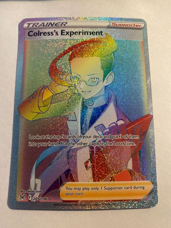 Pokemonkarte Colress's Experiment Trainer Rainbow (Neu (gemäss ...