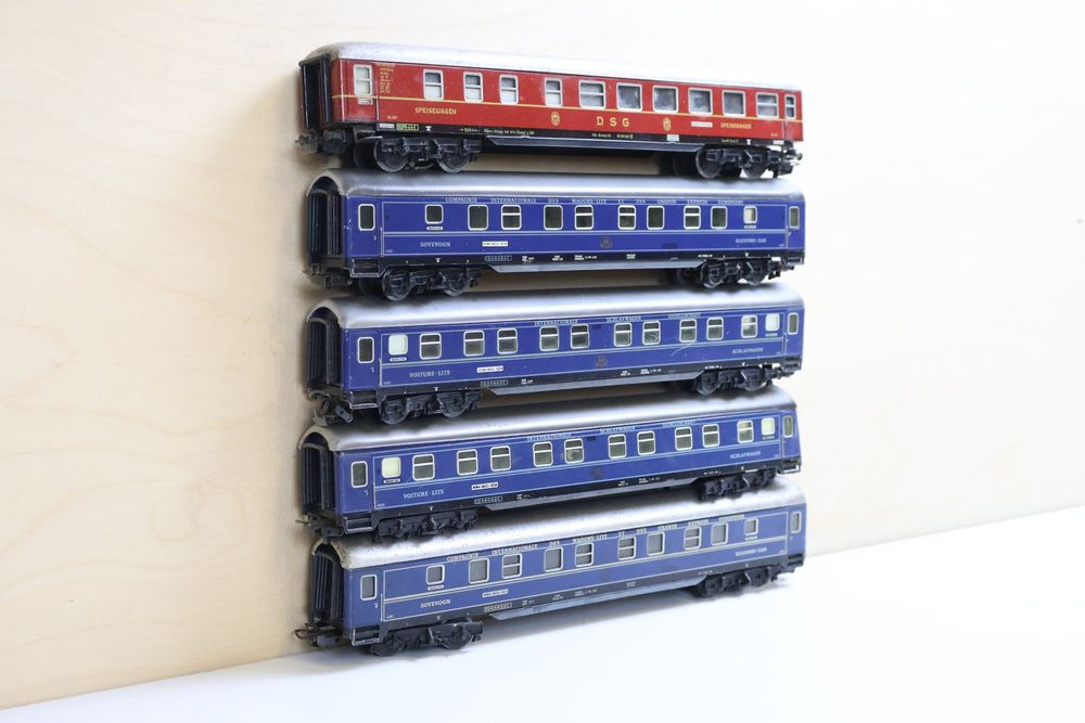 Märklin 5 x CIWL Orient Express Schlafwagen Set - 4029/DSG (Gebraucht ...