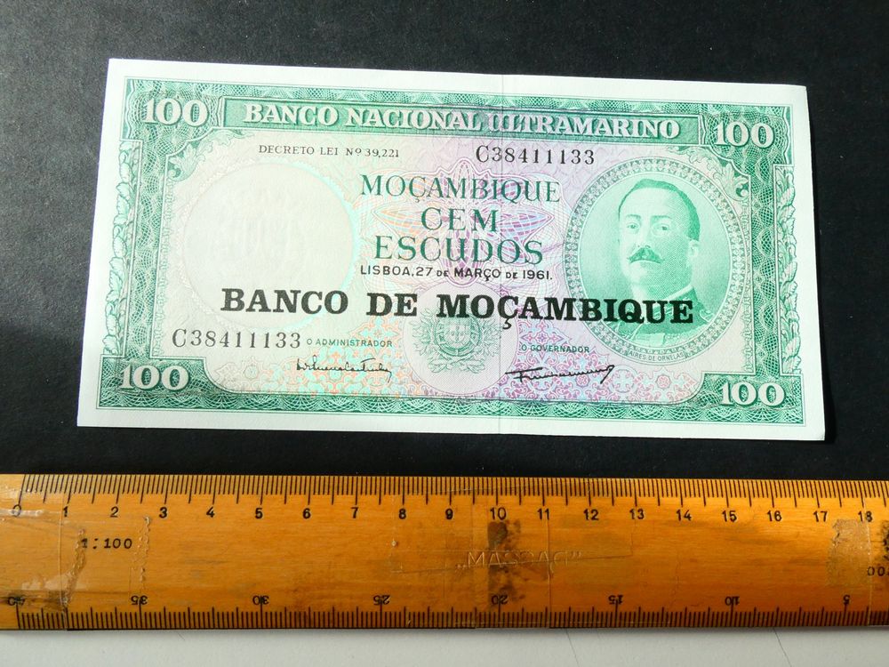 Mocambique 1961, 100 Escudos - unzirkuliert (Neu (gemäss Beschreibung)) in Hinterforst für CHF 1 ...