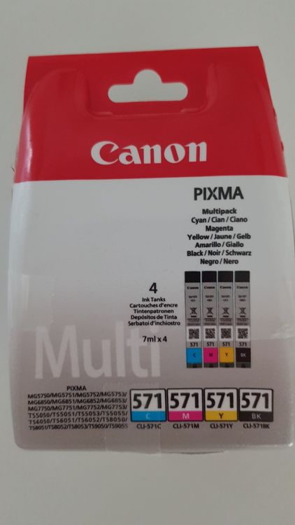 Canon Pixma Multipack 571 Druckerpatronen (Neu (gemäss Beschreibung ...