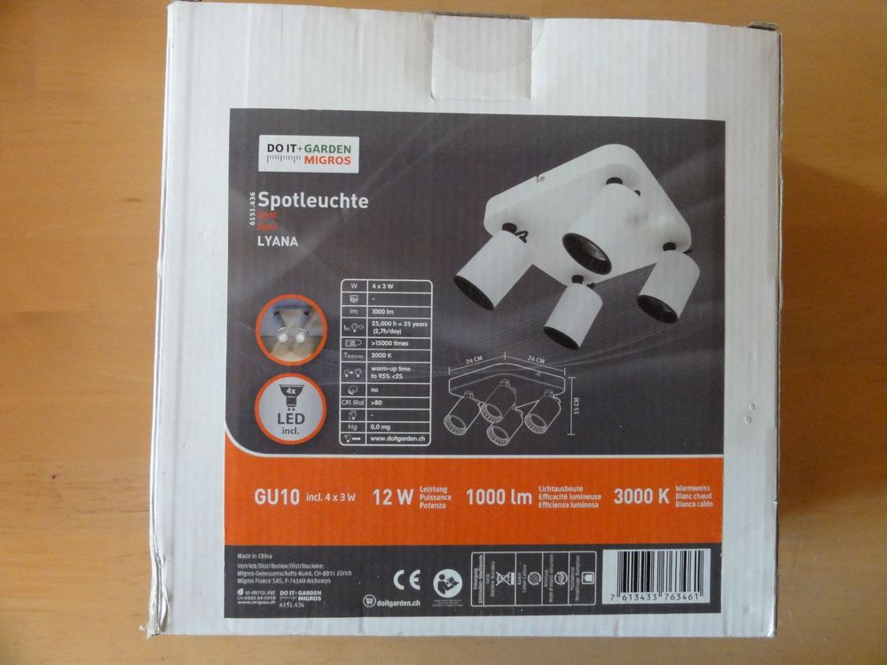 Lampadaire à spot (Neu und originalverpackt) in L' Auberson für CHF 4 – mit Lieferung auf ...