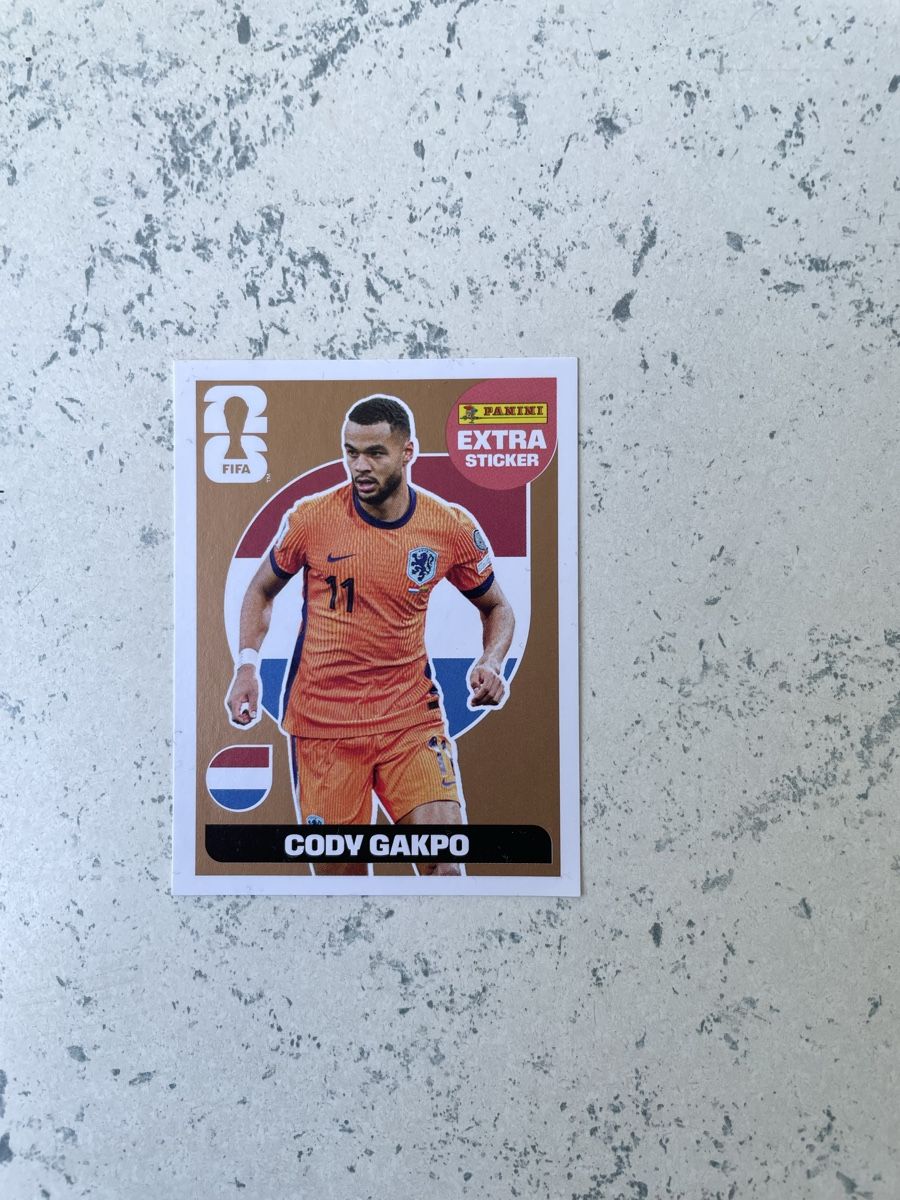 Panini FIFA 2026 Gold Extra Sticker Cody Gakpo, Holland Neu (Neu ...