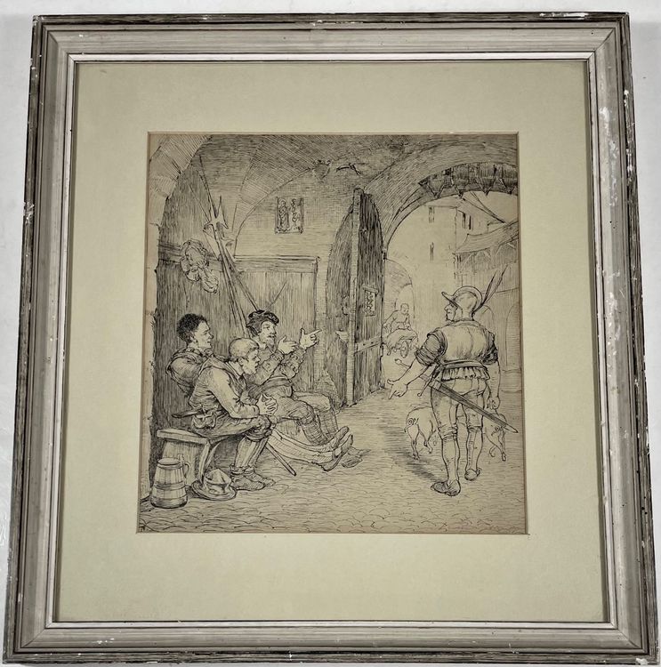 Victor Tobler (1846-1915) Tuschfederzeichnung (Gebraucht) in Root für ...