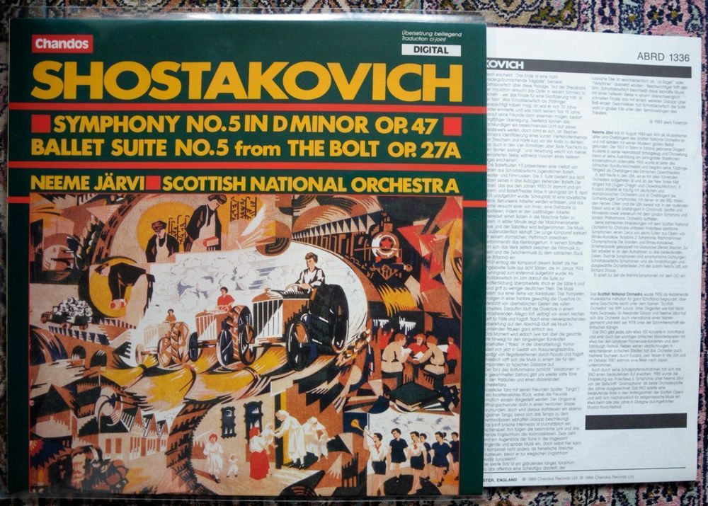 Shostakovich Neeme Järvi – Symphony No. 5 AUDIOPHILE CHANDOS (Neu (gemäss Beschreibung)) in ...