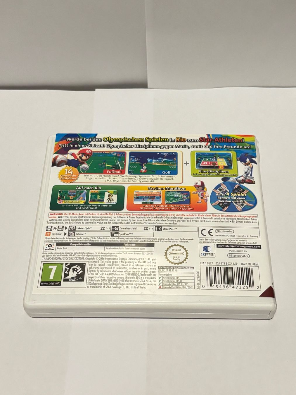 Nintendo 3ds Mario und Sonic Olympische Spiele Rio 2016 (Gebraucht) in ...