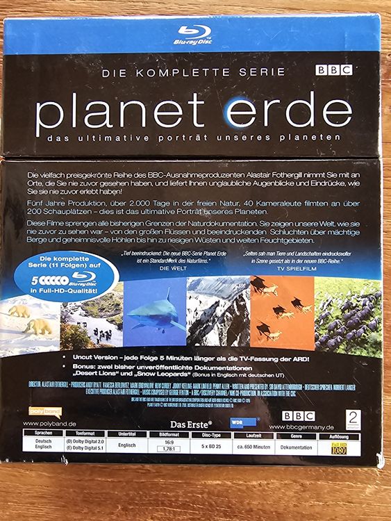 Die komplette Serie Planet Erde von BBC, Blueray Disc | Kaufen auf Ricardo