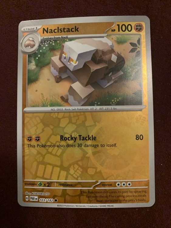 Sedisal/Naclstack Pokémon Karte english (Gebraucht) in Endingen für CHF ...