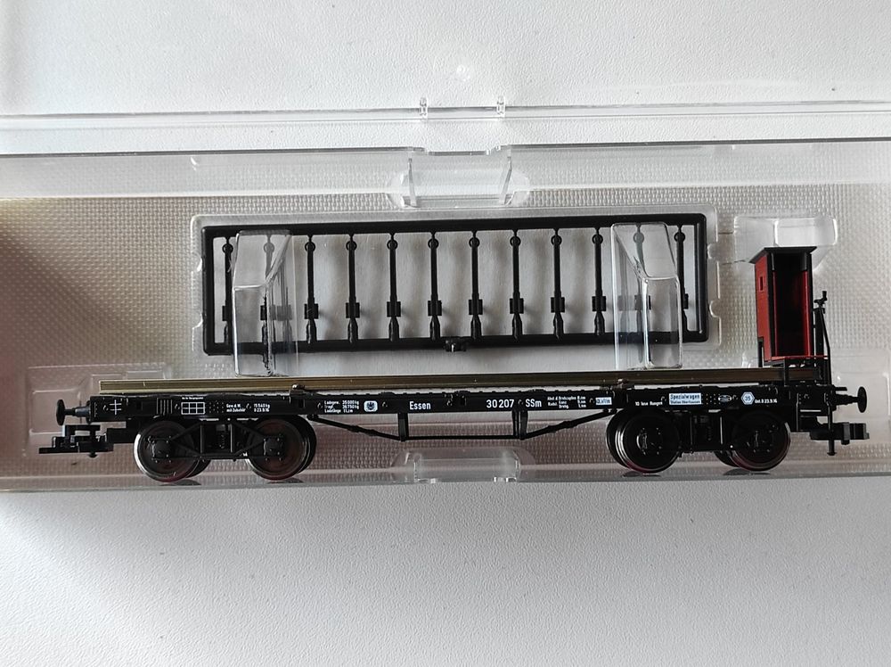 Rungenwagen 4 Achsig der K.P.E.V. von Fleischmann H0 | Acheter sur Ricardo