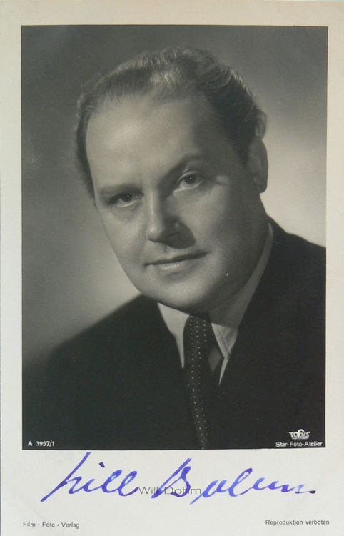Will Dohm (1897-1948) Schauspieler - sign. Foto | Kaufen auf Ricardo