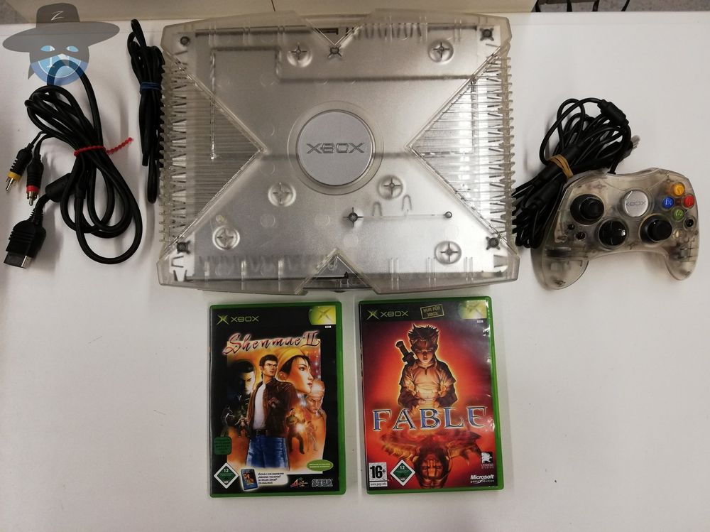 XBox OG Crystal V 1.6 + Fable + Shenmue 2 / alles getestet (Gebraucht ...