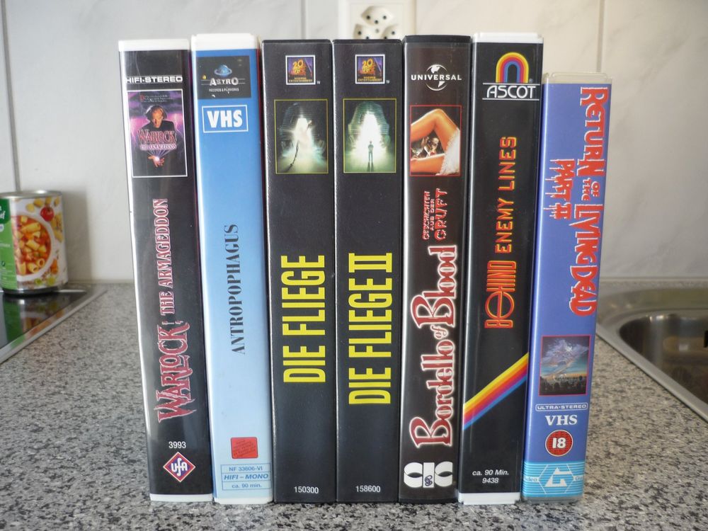 7 VHS FILME HORROR DEUTSCH | Kaufen auf Ricardo