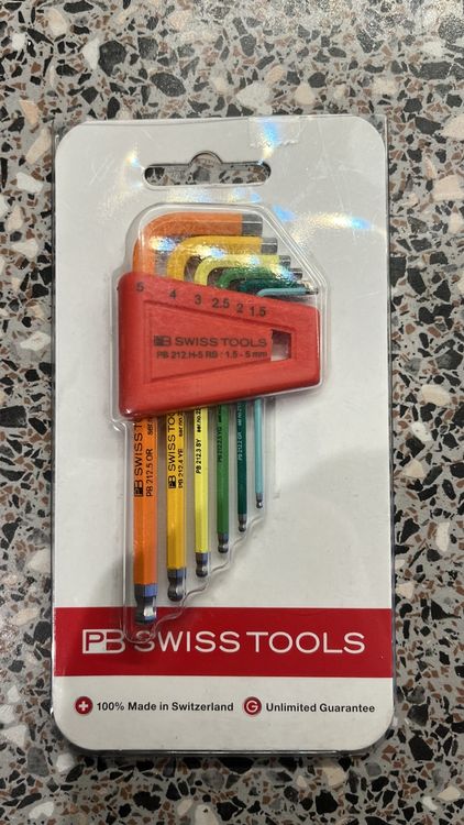 PB SWISS TOOLS Imbus Set RainBow hex Key L-wrenches | Kaufen auf Ricardo
