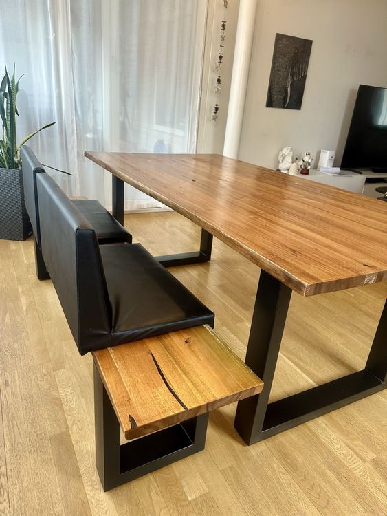 Elegantes Esstisch Mit Bank Zum Drunter Schieben Ebenbildnie2575