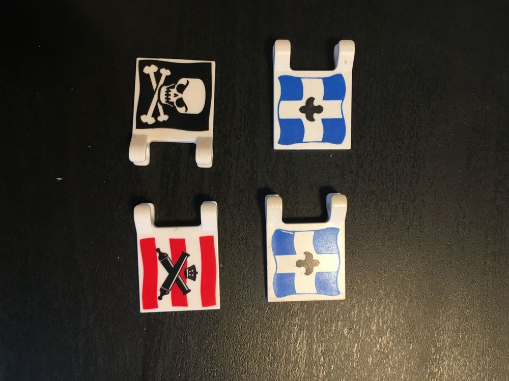 Lego System Flaggen: Piraten, Ritter etc. 4 Stk. | Kaufen auf Ricardo