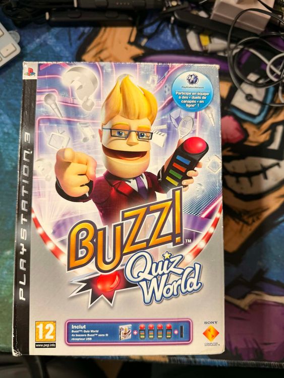 Buzz Quiz World Big Box 4 Buzzers Sony Playstation 3 (Gebraucht) in ...