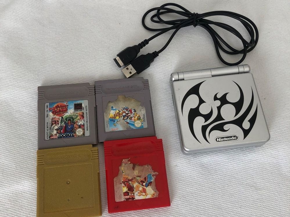 Nintendo Gameboy Advance SP Tribal Version inkl. USB Kabel | Kaufen auf ...