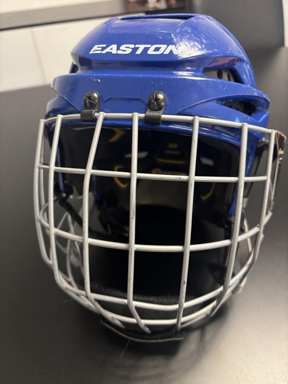 Easton E400 Helm, Medium (55-58cm), Blau, für Eishockey! (Gebraucht) in ...