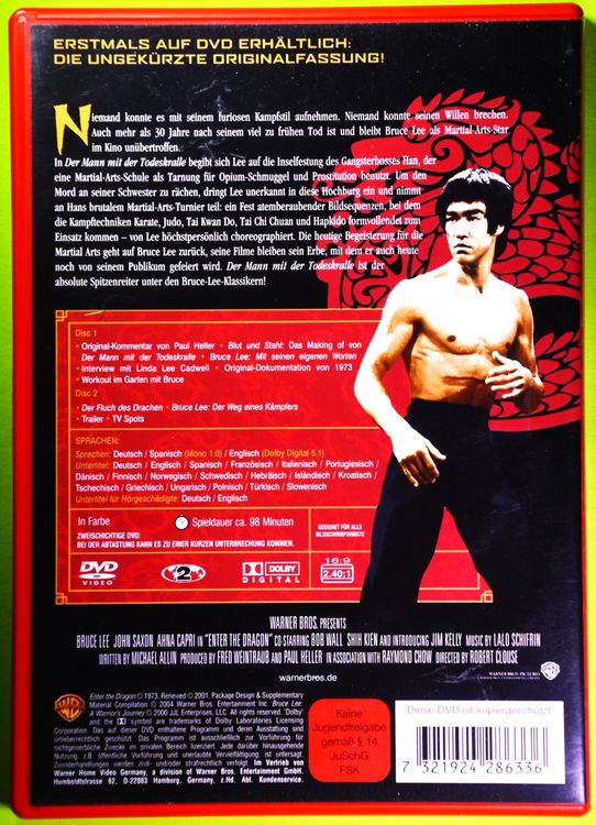 DER MANN MIT DER TODESKRALLE - BRUCE LEE (2 DISC-SET !) (Neu (gemäss ...