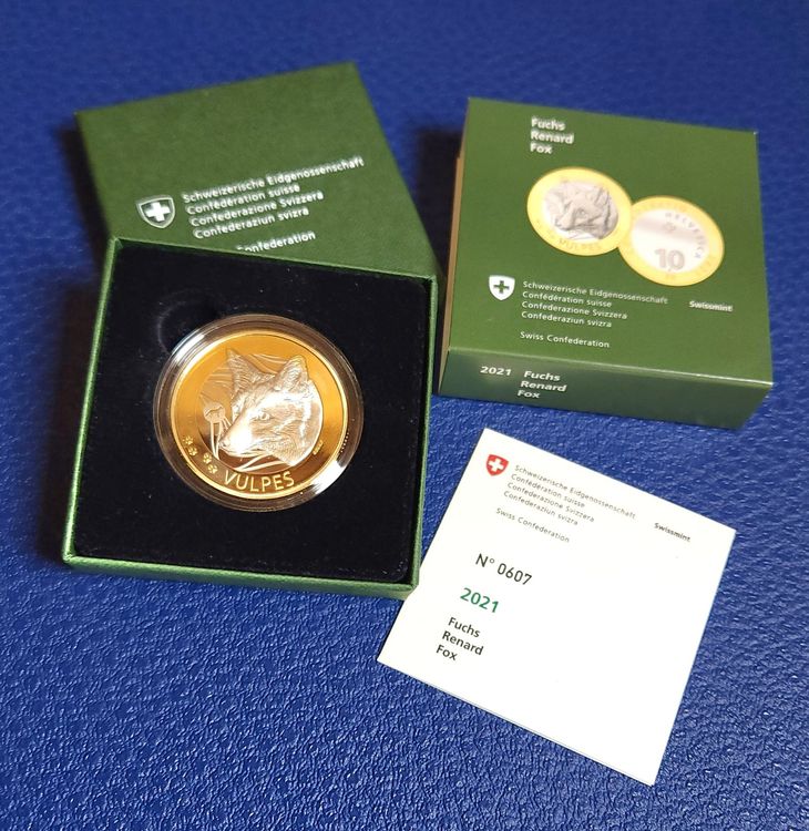 10 Franken 2021 PP "Fuchs" (Neu und originalverpackt) in Hittnau für CHF 23 – mit Lieferung auf ...