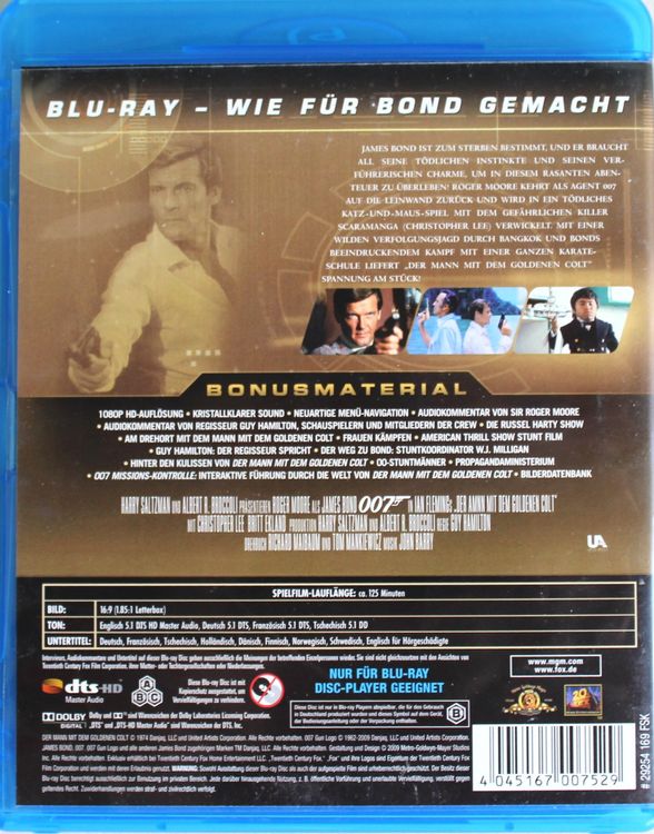 James Bond 007 / Der Mann mit dem goldenen Colt / Blu-ray (Gebraucht ...