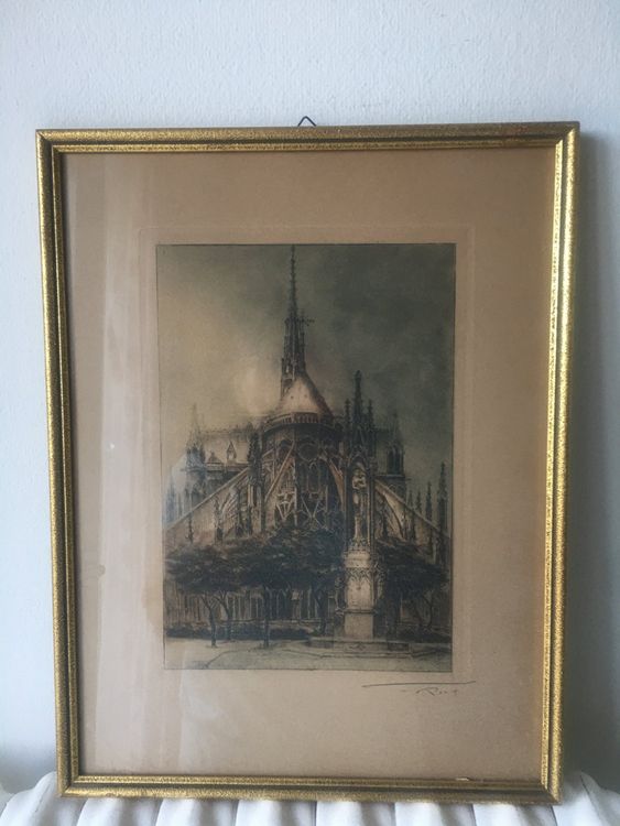 Alte Holz Bildrahm mit Bild (Gebraucht) in Zürich für CHF 20 – mit ...