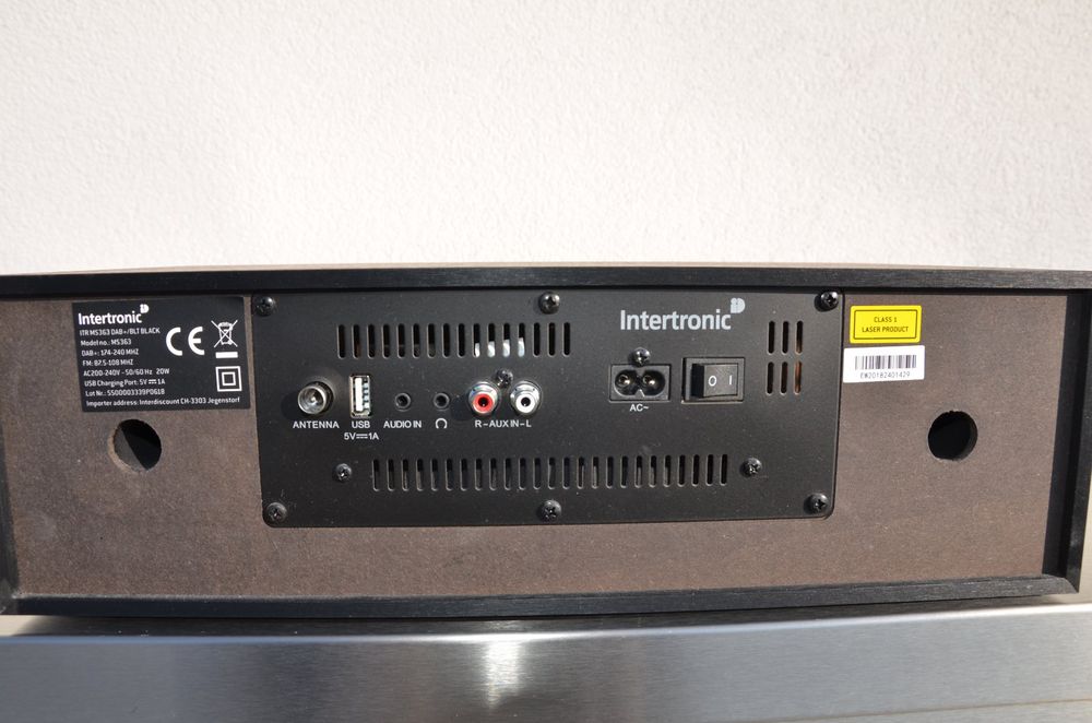 INTERTRONIC MS363 - DAB+/ UKW-Radio mit CD Player (Gebraucht) in Jona ...