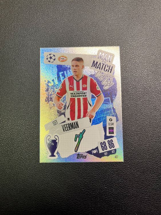 Topps Match Attax 2024/25 Joey Veerman 407 (Neu (gemäss Beschreibung ...