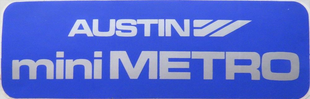 Sticker Austin Mini Metro (Neu (gemäss Beschreibung)) in Ettingen für ...