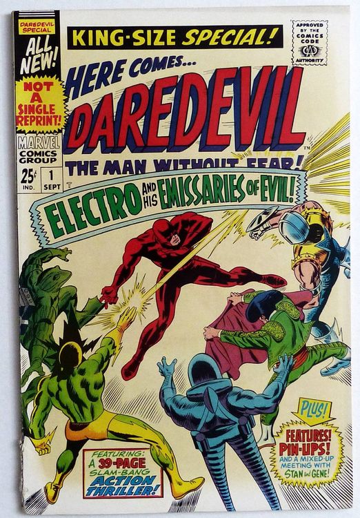 DAREDEVIL KING-SIZE SPECIAL #1 KEY EMISSARIES OF EVIL 1967 (Gebraucht ...
