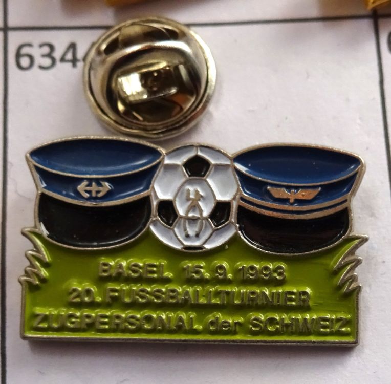 Pin Hut Eisenbahn Basel 20 Jahre Fussball Turnier | Kaufen auf Ricardo