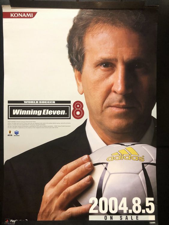Winning Eleven 8 PS2 Video Game Poster aus Japan | Kaufen auf Ricardo