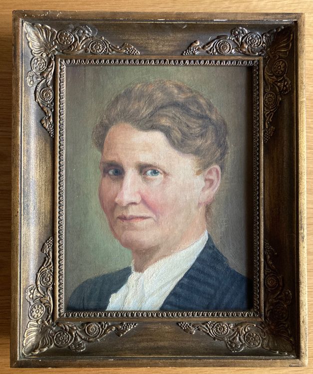 Vintage Gemälde: Damenportrait - 1948 K.F. Schobinger (LU) (Gebraucht ...