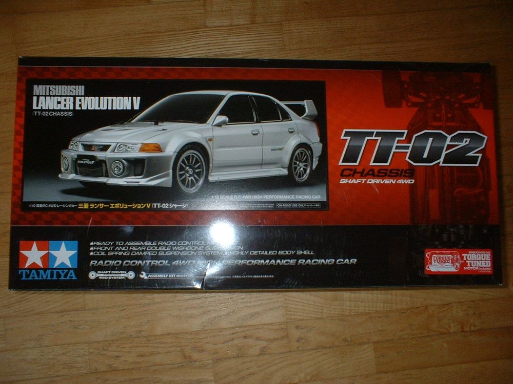 Tamiya Mitsubishi Lancer Evolution V ohne ESC TT02 Neu (Neu und ...