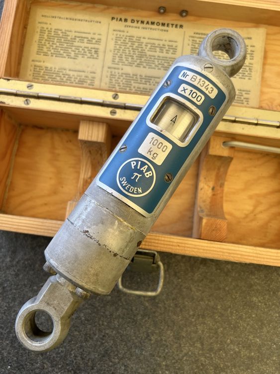PIAB Dynamometer 1000 kg, mit Holzkiste, Vintage (Gebraucht) in Biel ...
