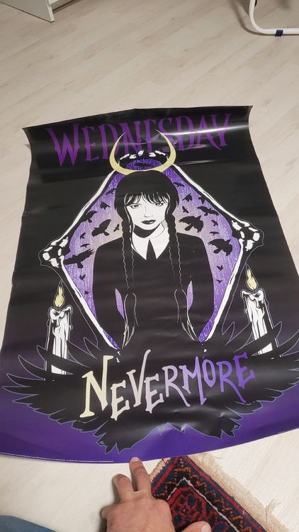 Wednesday Addams Nevermore Poster Gr.61x91 cm Ideal für Fans (Gebraucht ...