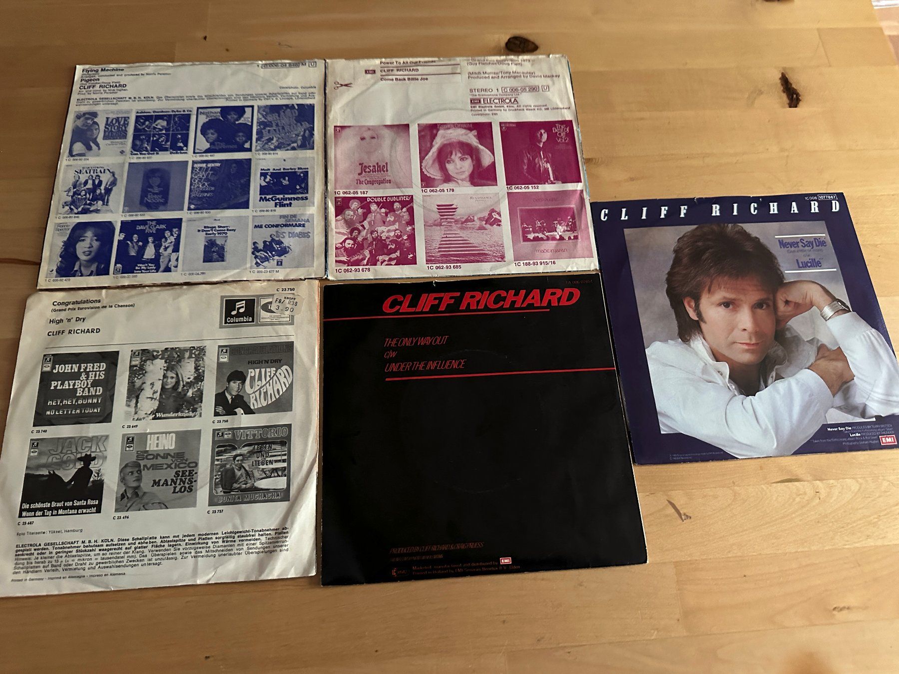 CLIFF RICHARD tolle Singles Top Kult Hit Charts EUROVISION (Gebraucht ...