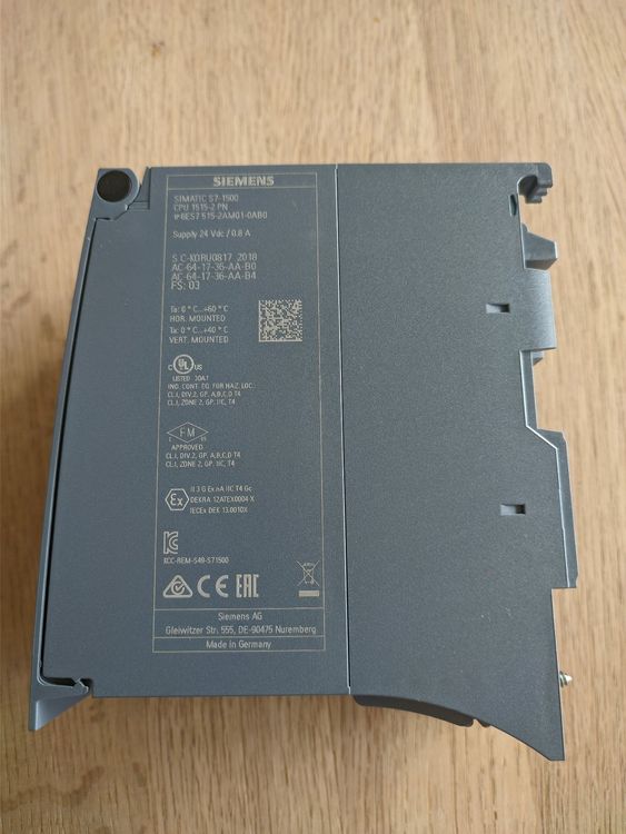 Siemens Simatic s7-1500 1512-2 PN CPU 6ES7515-2AM01-0AB0 (Gebraucht) in ...