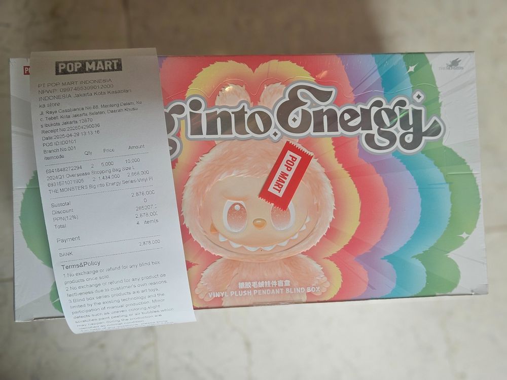 Labubu Blind Box - Big into Energy - Original von Pop Mart (Neu und ...