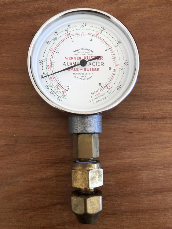 MANOMETER WERNER KUSTER A LAME ACIER | Acheter sur Ricardo
