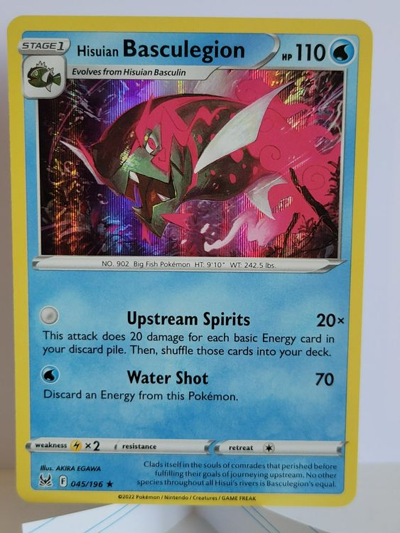 Pokemon Karte Hisuian Basculegion HOLO - Lost Origin ENG (Neu (gemäss Beschreibung)) in Wabern ...