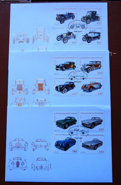 Liechtenstein - 3 FDC oldtimer 2012 , 2013 , 2014 | Kaufen auf Ricardo