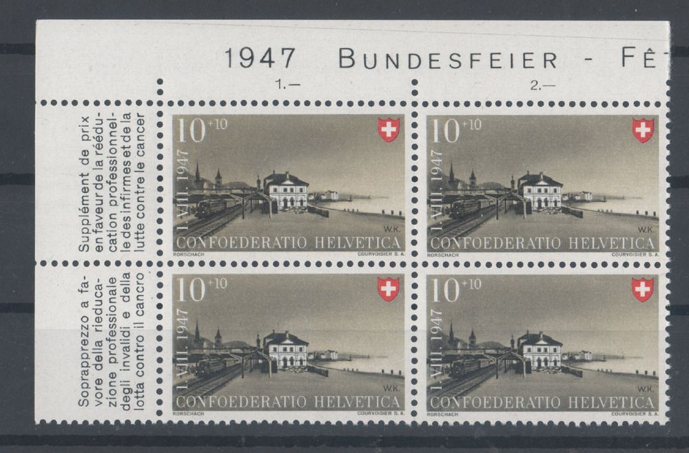 Viererblock PP 35 mit Platten-/Rasterfehler und Retouche** | Kaufen auf Ricardo